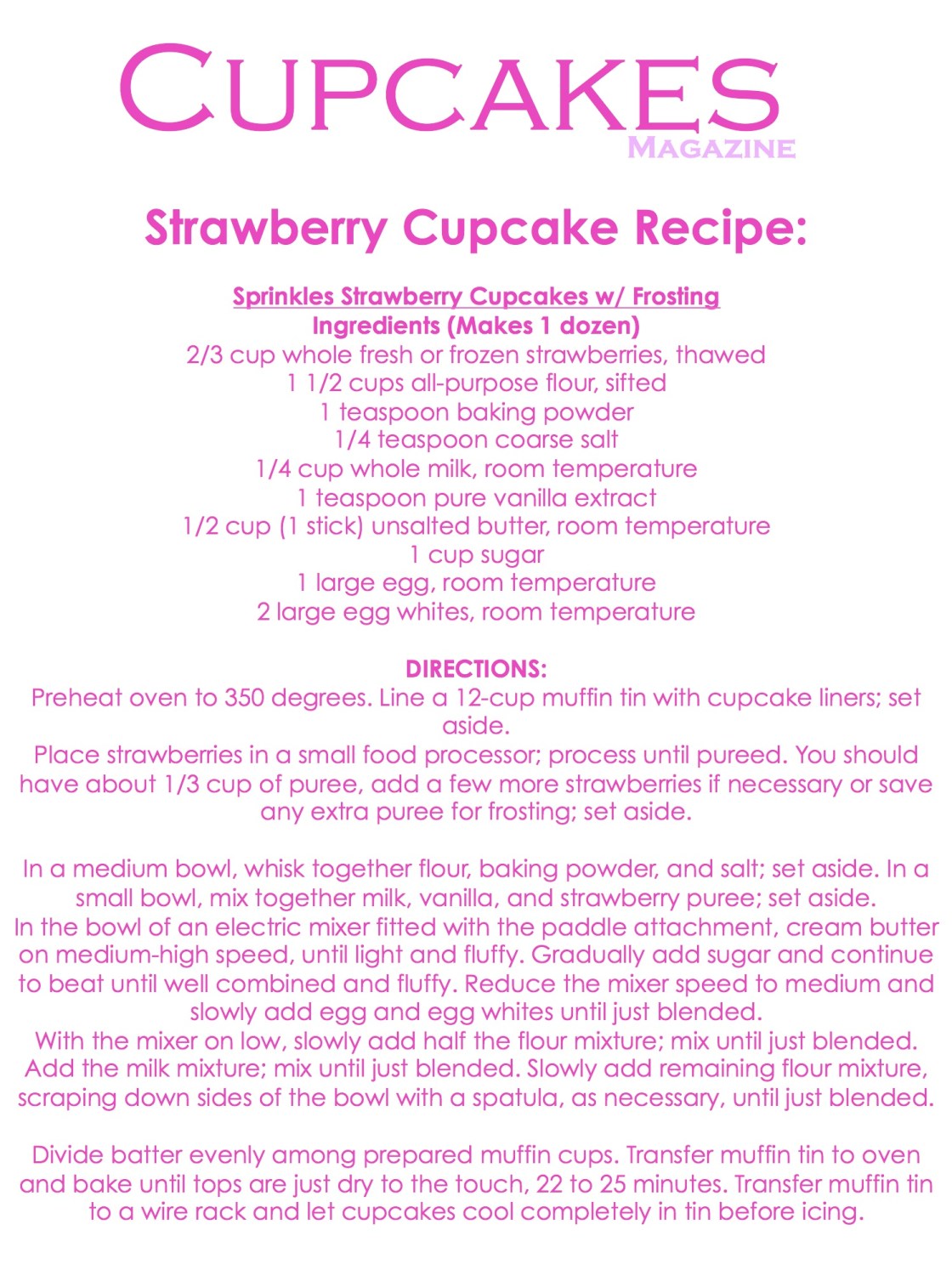 Cupcakes Magazine | ~Bringing You The Best Cupcakes Worldwide~